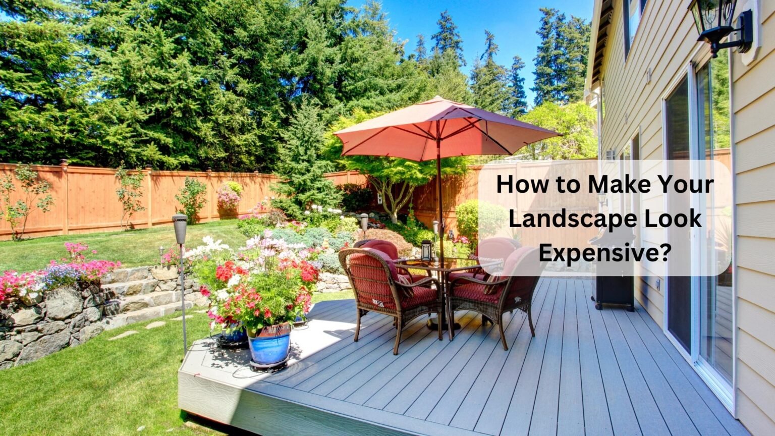 How To Make Your Landscape Look Expensive